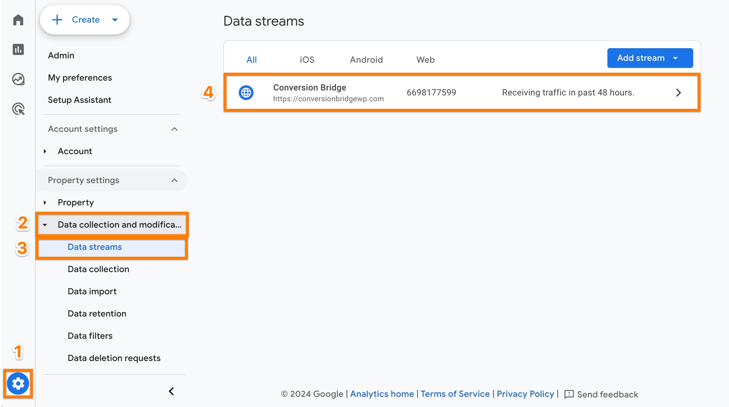 Google Analytics 4 - Conversion Bridge