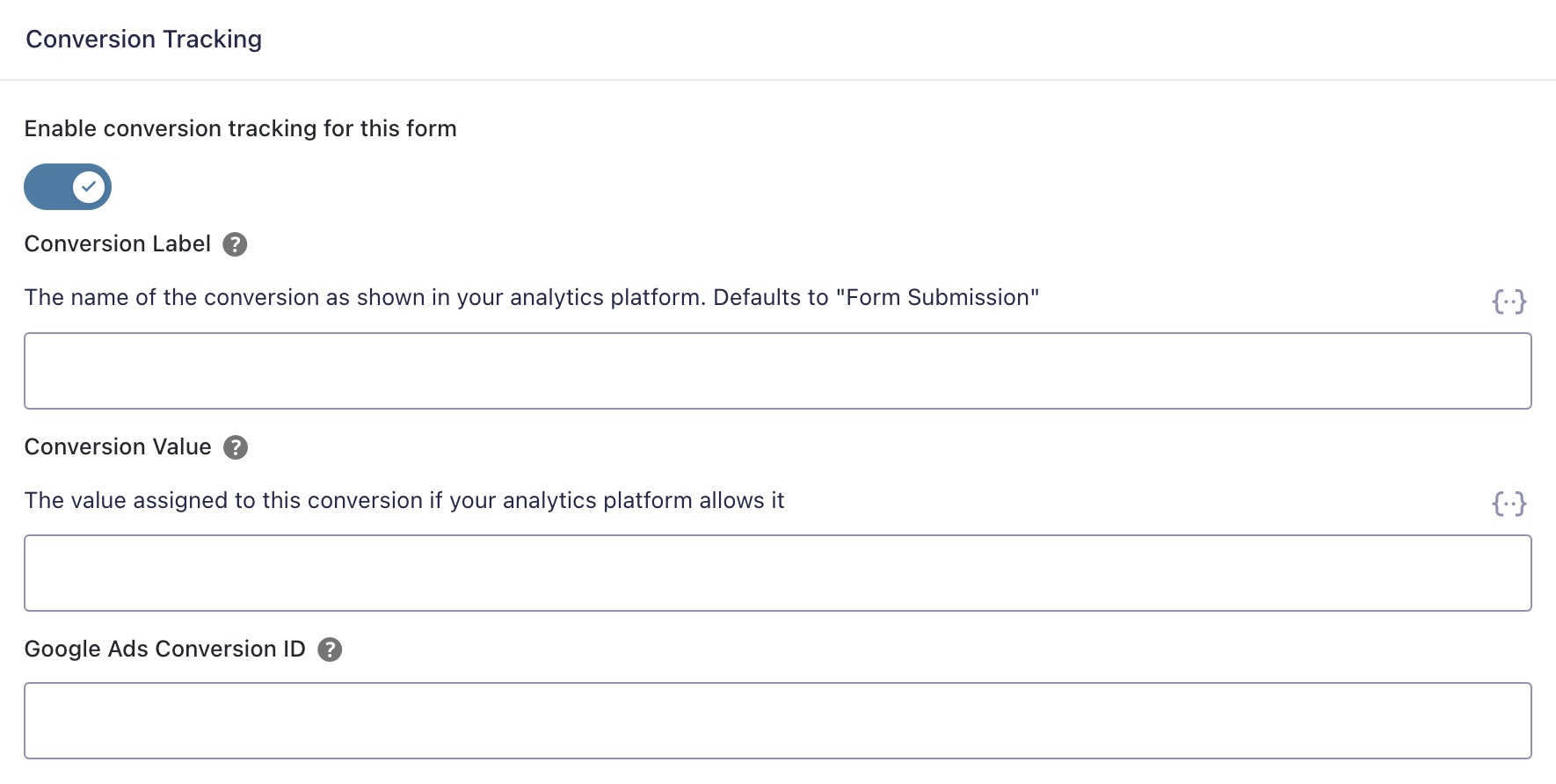 Gravity Forms - Conversion Bridge